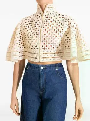 Zimmermann Embroidered Cape