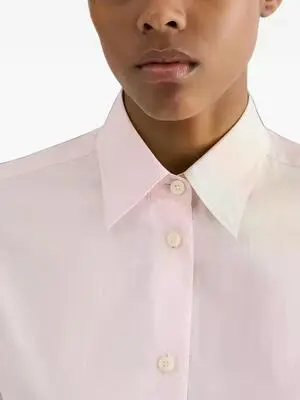 JIL SANDER Logo-embroidered Poplin Shirt