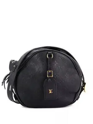 LOUIS VUITTON Monogram Empreinte Leather Boite Chapeau Souple Mm Crossbody Bag - Black