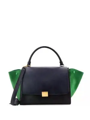 Celine Celine Tricolor Trapeze Satchel Multicolour