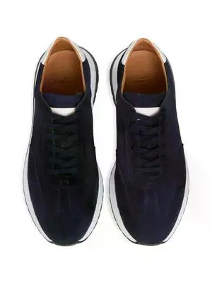 HACKETT  Perforated Logo Sneakers - Blue