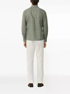 HACKETT  Tiger-print Kent-collar Shirt
