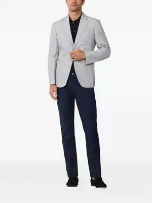 HACKETT LONDON Ascot Ticking-stripe Single-breasted Blazer
