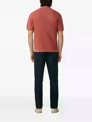 HACKETT LONDON Riviera-collar Textured-knit Polo Shirt