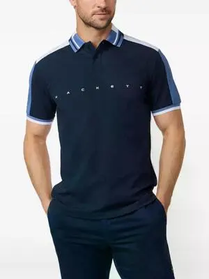 HACKETT  Short-sleeve Logo-print Cotton Polo Shirt