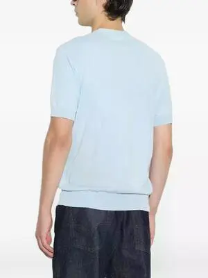 PAOLO PECORA Crew Neck Short Sleeve Sweater