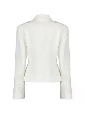 IRO PARIS Ruched Zip-up Jacket - White