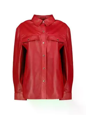 IRO PARIS Leather Buttoned Jacket