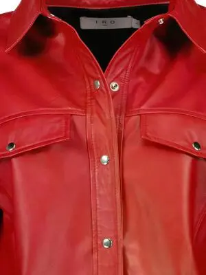 IRO PARIS Leather Buttoned Jacket