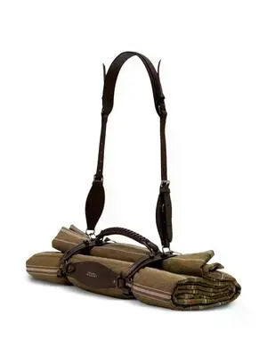 Isabel Marant Étoile Leather Trimmed Striped Travel Bag