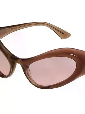 Henrik Vibskov Scott Cat-eye Sunglasses - Brown