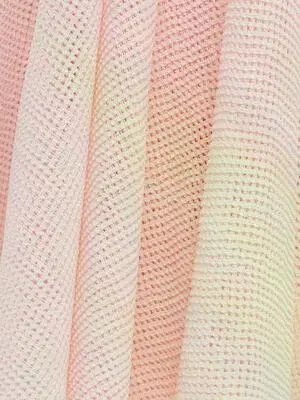 Jacquemus Asymmetric-hem Open-knit Midi Skirt