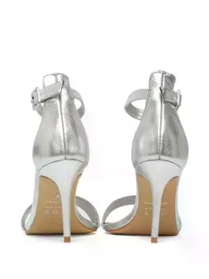 ANDREA CARRANO Metallic Effect Buckle-fastening Stiletto Sandals