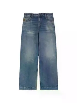 Emporio Armani Loose-fit Straight-leg Jeans - Blue