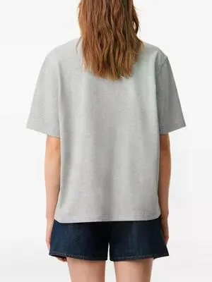 AMI Paris De Coeur Embossed T-shirt - Grey
