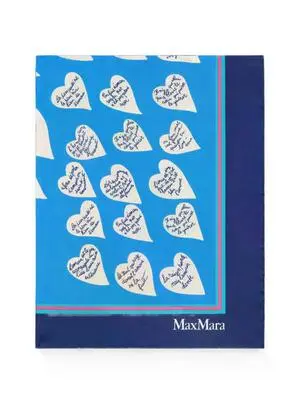 Max Mara Printed Silk Scarf