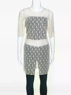 Stella McCartney Lace Sheer Top - Neutrals