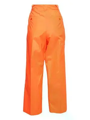 Prada Pressed Crease Straight Leg Trousers