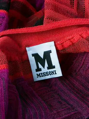 Missoni Geometric Pattern Open Knit Top