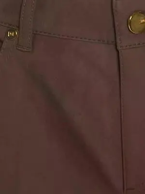 Escada Slim-cut Stretch-cotton Jeans With Gold-tone Buttons
