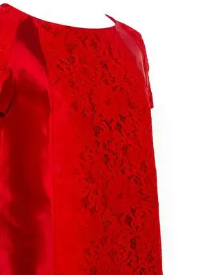 Valentino Garavani Lace-panelled Silk Blouse