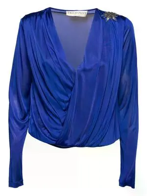 Emilio Pucci Pleated Wrap Blouse