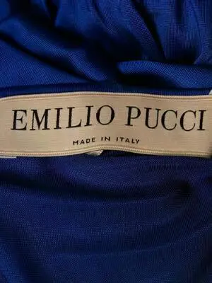 Emilio Pucci Pleated Wrap Blouse