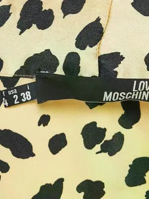 Moschino Leopard-print Mini Dress With Bell Sleeves