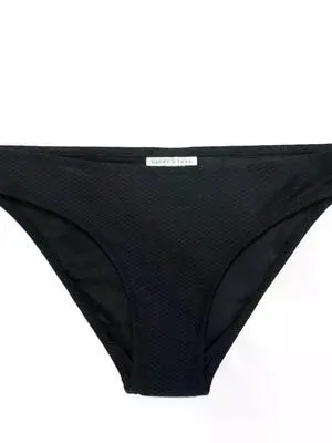 Heidi Klein Textured Bikini Bottoms With Gold-tone Hardware