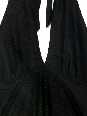 Heidi Klein Textured Halterneck Swimsuit - Black
