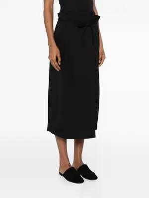 Calvin Klein Hallie Wrap-style Midi Skirt - Black