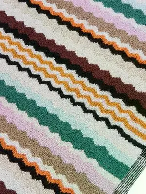 Missoni Aura Chevron-pattern Bath Mat - Neutrals