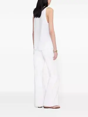 ANINE BING Juliann Linen Tank Top - White