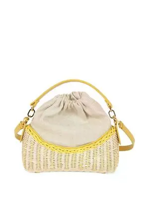 Rodo Wicker Drawstring Tote Bag