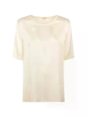 HER SHIRT Satin-finish T-shirt