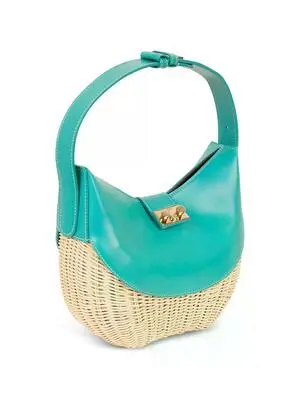 Rodo Willow-wicker Leather-trim Tote Bag