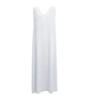 BOCAN Irina Silk Chiffon Nightdress - Blue