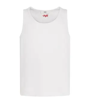 Séfr Cyril Stretch-cotton Ribbed Tank Top - White