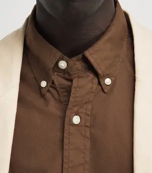 Polo Ralph Lauren Cotton Garment-dyed Oxford Shirt - Brown