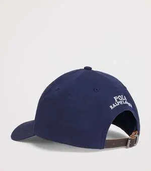Polo Ralph Lauren Cotton Baseball Cap With Embroidered Polo Bear