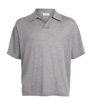 FRAME Wool-cashmere Superfine Polo Shirt - Brown