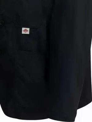 DANTON Logo-patch Button-up Coat