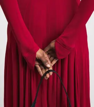 Tory Burch Jersey Pleated Midi Dress