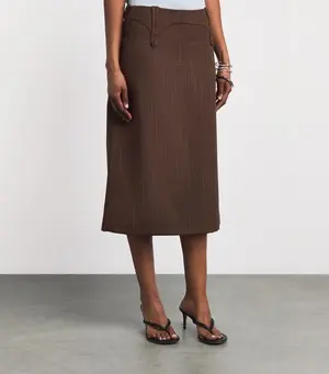 Tory Burch Stretch-wool Midi Skirt