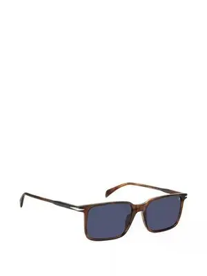 DB EYEWEAR BY DAVID BECKHAM Tortoiseshell Effect Rectangle Frame Sunglasses