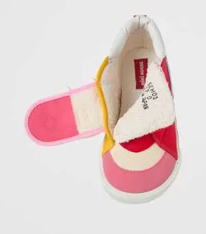 MIKI HOUSE Cotton-blend Bunny Appliqué Sneakers