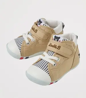 MIKI HOUSE Double B Canvas High Top Sneakers