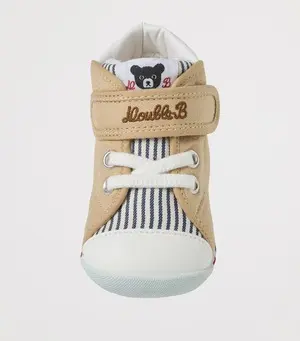 MIKI HOUSE Double B Canvas High Top Sneakers