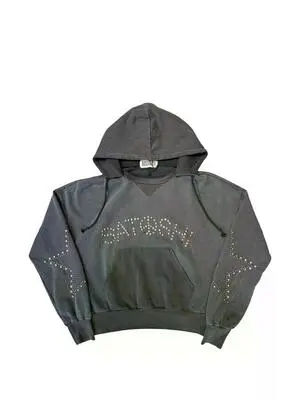 SATOSHI NAKAMOTO Star-studded Hoodie - Grey