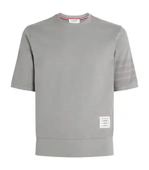 Thom Browne Cotton 4-bar T-shirt - Grey